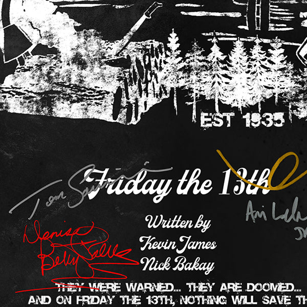 Friday The 13th (1980) Script Limited Signature Edition Custom Frame ...