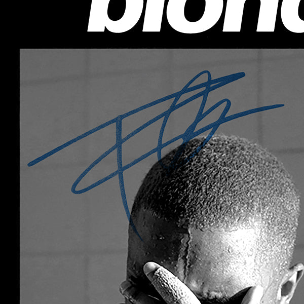 Frank Ocean - Blond Gold LP Limited Signature Edition Custom Frame | RARE-T
