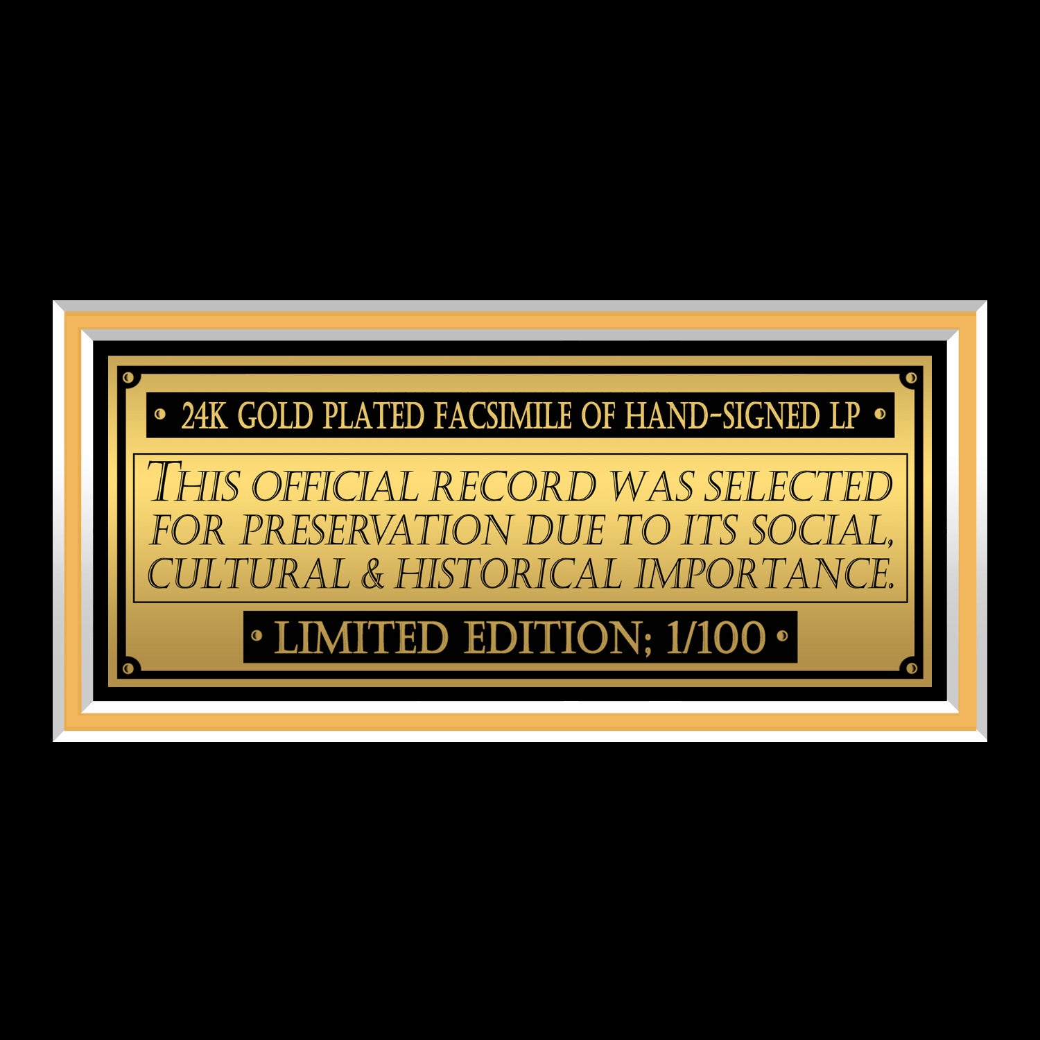 Karol G - Ocean Gold LP Limited Signature Edition Custom Frame | RARE-T