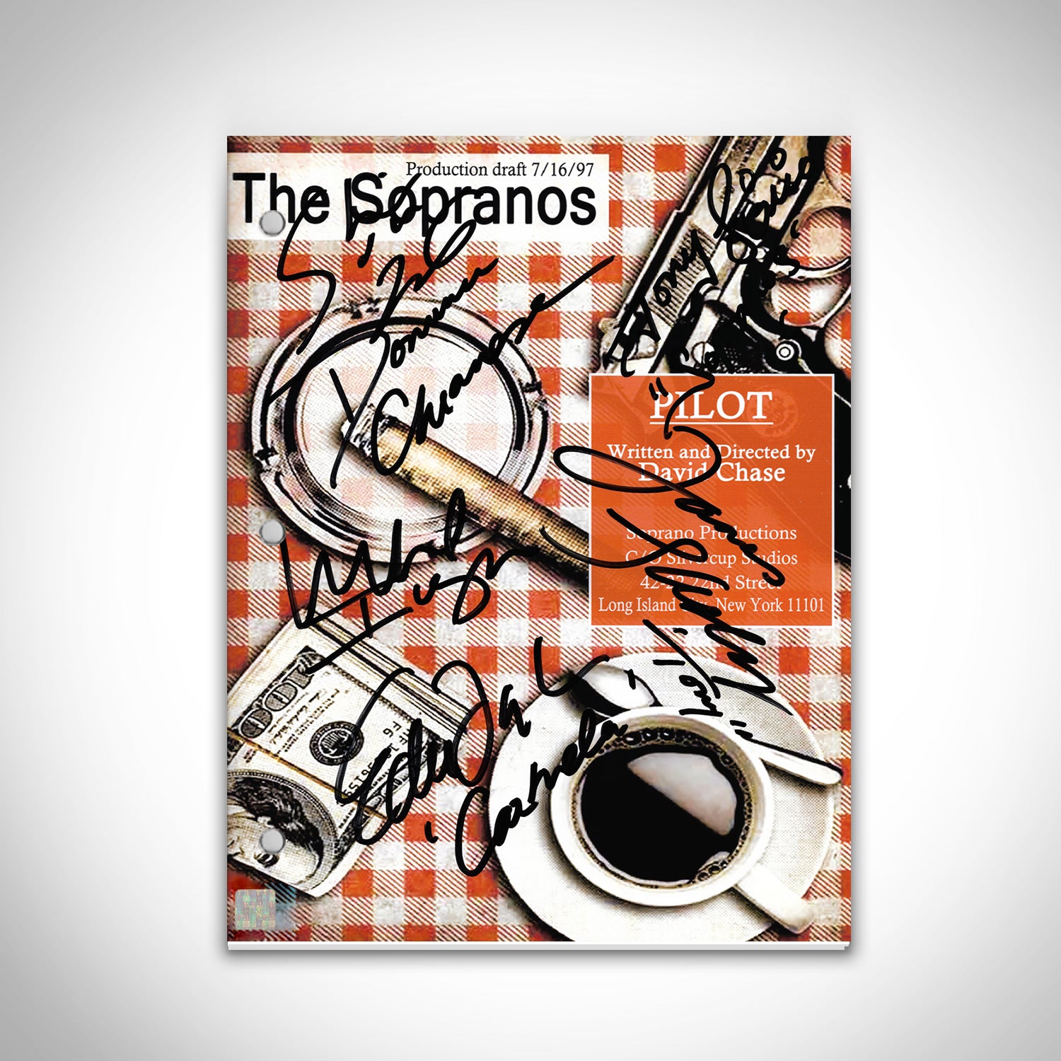 The Sopranos Script Limited Signature Edition Custom Frame | RARE-T