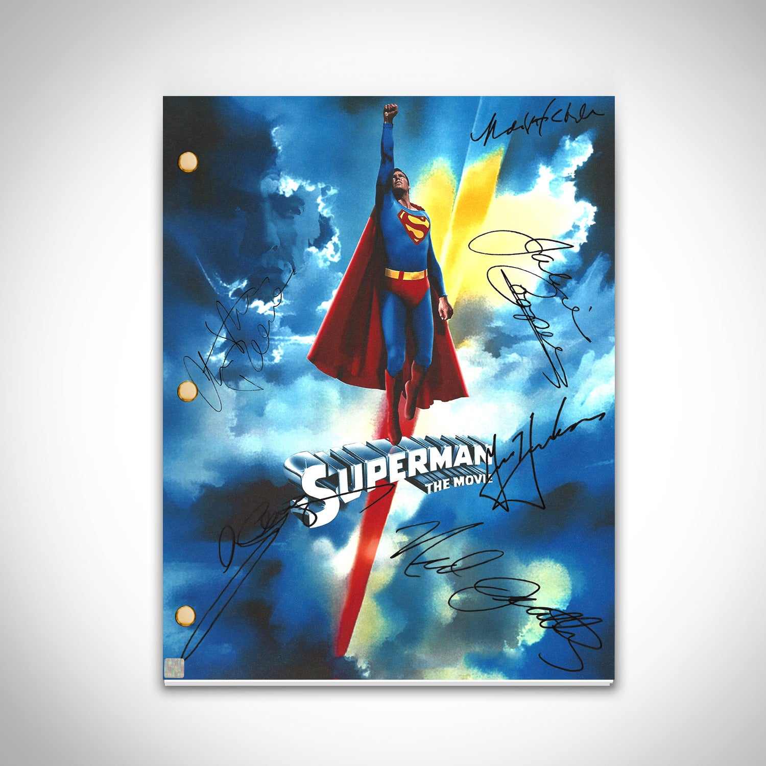 Superman Movie Script Limited Signature Edition Custom Frame | RARE-T
