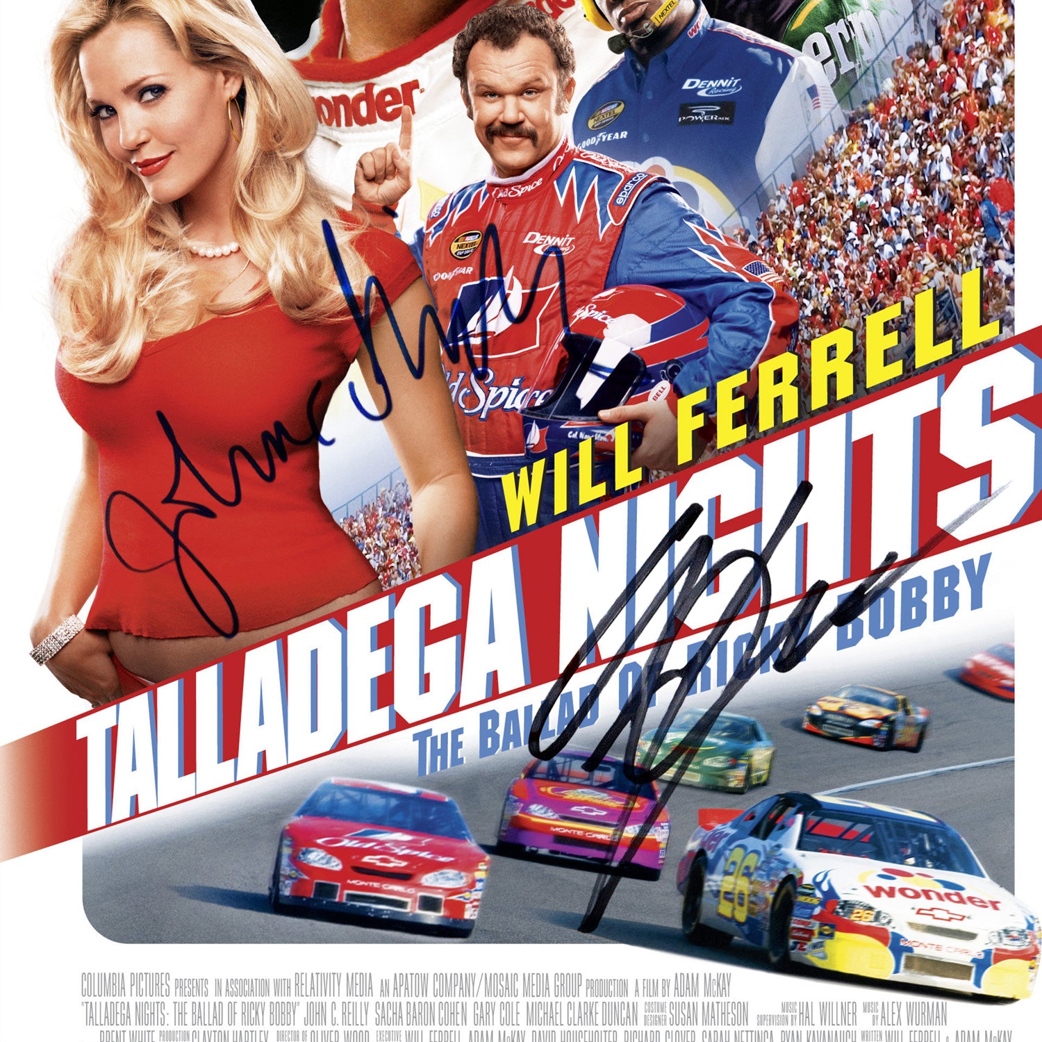 Talladega Nights Photo Limited Signature Edition Custom Frame | RARE-T