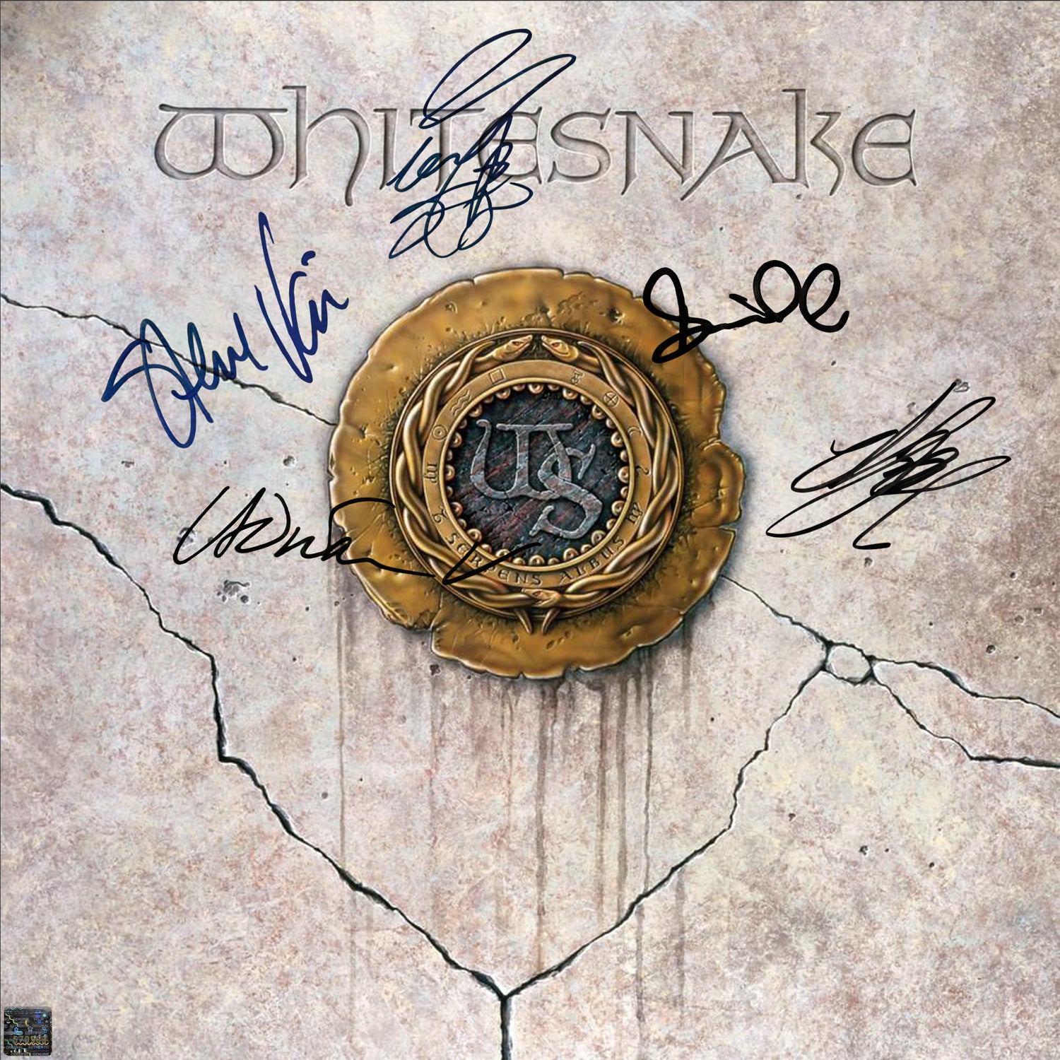 Whitesnake - 1987 Gold LP Limited Signature Edition Custom Frame | RARE-T